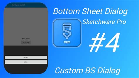Sketchware Pro Bottomsheet Dialog 4 Coding Sketchware