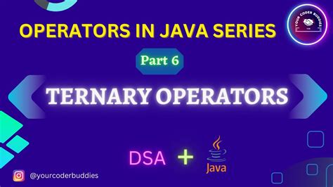 16 Operators In Java Ternary Operators Part 6 Dsa Course In