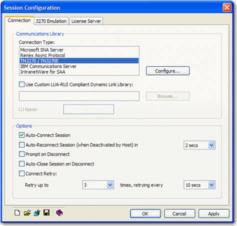 configuring display session profile