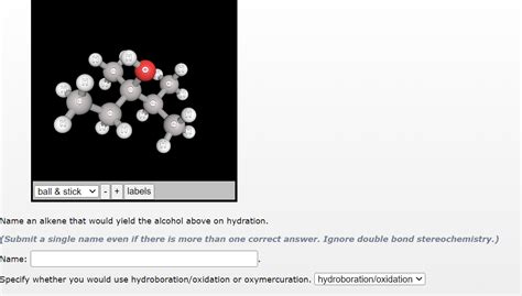 Solved H H C O HI UU C H C C C H H Ht C H H Ball Stick V Chegg Com