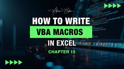 Mastering Vba Macros A Step By Step Guide To Writing Vba Macros In Excel Youtube