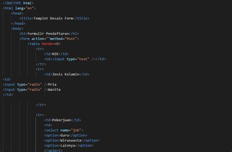 Cara Buat Formulir Sederhana Di Html Hahaha Hihihi Medium