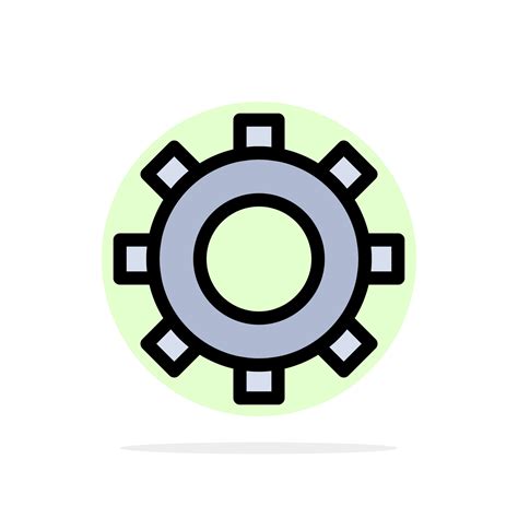 Cogs Gear Setting Abstract Circle Background Flat Color Icon 19120539