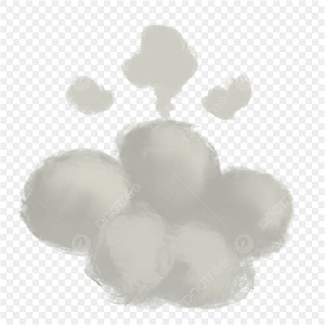 Cloud Explosion PNG Image Grey Cloud Game Explosion Effect Effect Abstract Explosion Cartoon