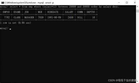【mysql】基础练习（二） 修改emp表中用户输入的替换变量员工编号 empno 对应的元组的薪水 sal 字段 csdn博客