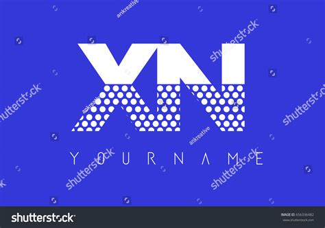 Xn X N Dotted Pattern Letter Stock Vector Royalty Free 656336482 Shutterstock