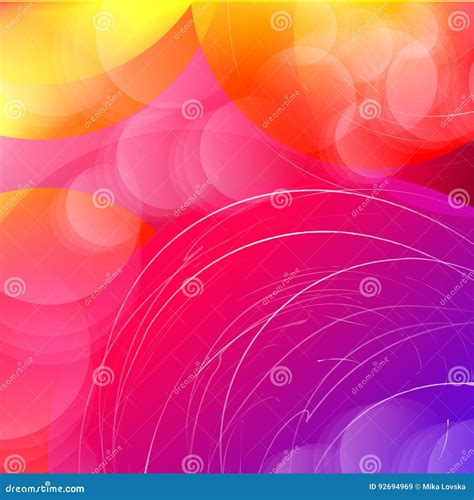 Abstract Overlay Circle Background With Circles Vector Stock Illustration Illustration Of