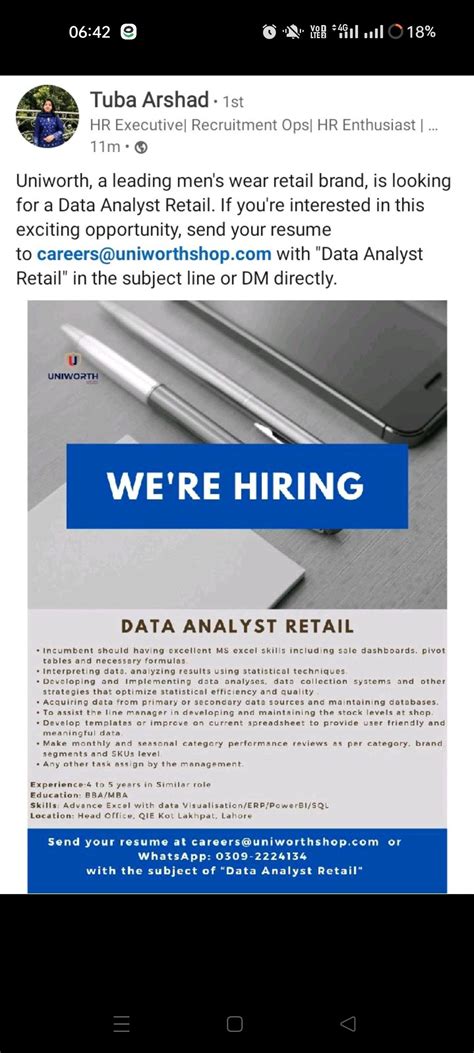 abdul sattar on linkedin job s opportunity 02