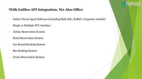 Ppt Galileo Api Integration Powerpoint Presentation Free Download