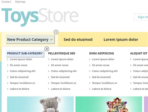 Prestashop 16x How To Add Drop Down Menus In Top Horizontal Menu