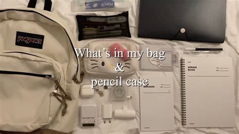 Whats In My Bag And Pencil Case 예비고1의 새학기 가방 싸기 ㅣ 중학교 고등학교 가방싸기 ㅣ 예비중 예비고 ㅣ 입학 D 2 Youtube