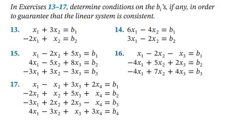 Solved In Exercises 13 17 Determine Conditions On The Bi