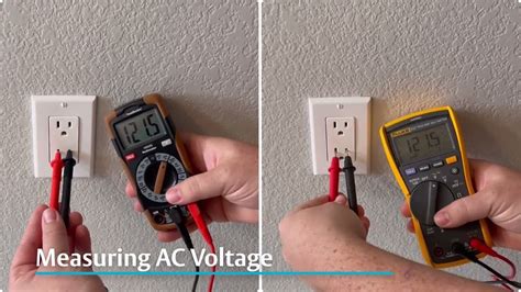 Measuring Ac Voltage With A Digital Multimeter Youtube