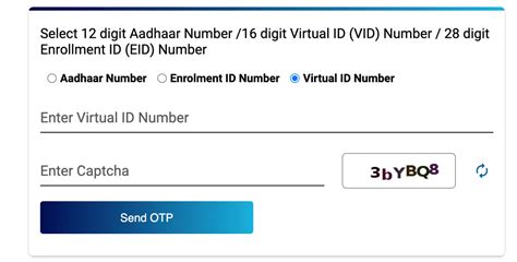 Download Aadhaar Card With Mobile Number Verify Otp To Download E Aadhaar