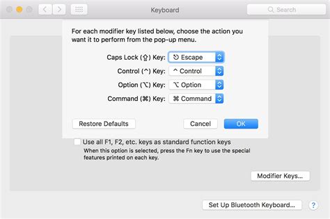 Macos Using Caps Lock As Esc In Mac OS X Stack Overflow