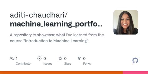 github aditi chaudhari machine learning portfolio a repository to showcase what i ve learned