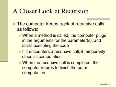 recursion this slide set was compiled from the absolute java textbook