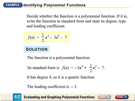 Evaluating And Graphing Polynomial Functions Ppt