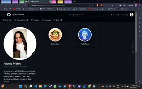 aparna mishra on linkedin 100daysoflearning githubadventures