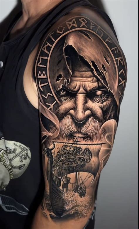 Pin By Vanessa On Tattoos Viking Tattoos Viking Tattoo Sleeve
