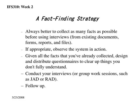 PPT Fact Finding Techniques And Structured Methodology PowerPoint Presentation ID