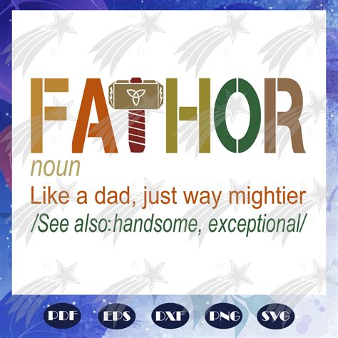 Fathor Svg Fathor Definition Svg Fathers Day Svg Fathers Inspire