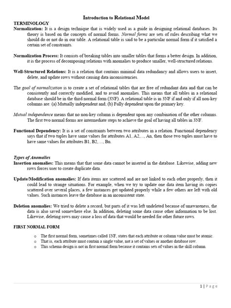 Normalization Pdf Relational Model Information Science Normalization Pdf Relational Model Information Science