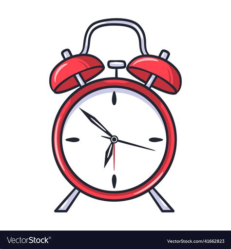 Classic Ringing Alarm Clock Royalty Free Vector Image