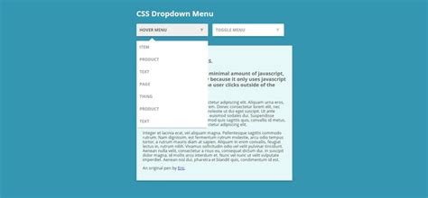 16 Menús En Cascada En Css Para Renovar Tu Sitio Web