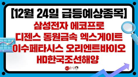 삼성전자 에코프로 반등나오는 자리 설명 급등예상 정치테마주 동원금속 오리엔트바이오 양자컴퓨터 엑스게이트 한국첨단소재 조선주