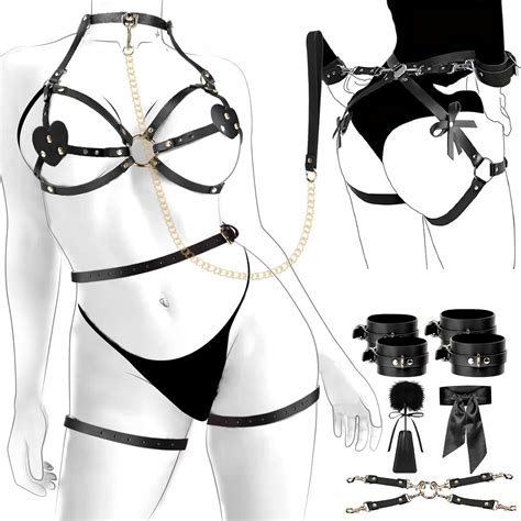 Bdsm Sex Bondage Breast Restraints Thigh Harness Kit Sex