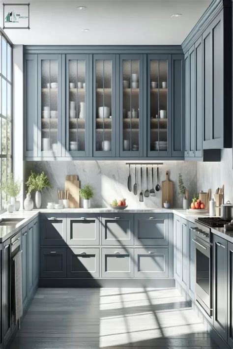 40 Stunning Blue And Gray Kitchen Cabinet Ideas For A Modern And