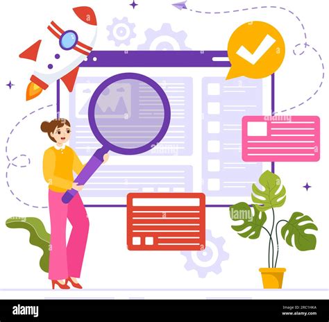 Software Testing Vector Illustration With Application Engineering