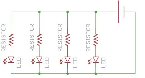Parallel Circuit Diagram Leds
