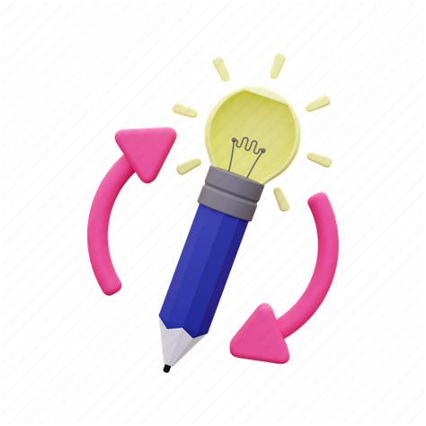 Design Process Idea Think Creativity Graphic Design 3d Illustration Download On Iconfinder