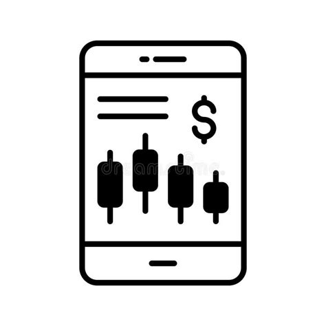 data chart inside mobile showing vector of mobile data analysis in