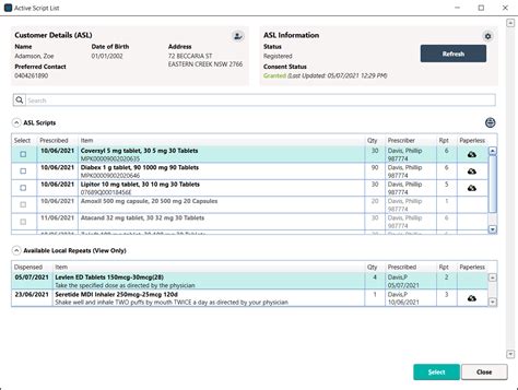 active script list asl z software