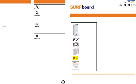 Arris Surfboard Sb Modem Quick Start Manual Pdf View Download