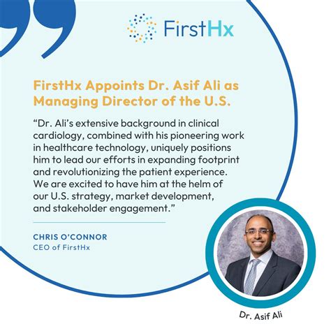 Very Excited To Have Dr Ali Join The Team Christopher Oconnor