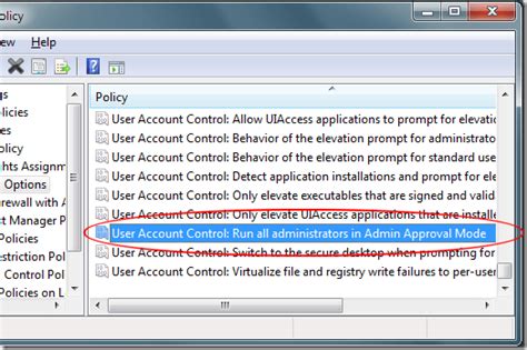 Turn Off Admin Approval Mode In Windows 7