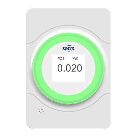 Setra Lite™ With Visual Alarm Room Pressure Monitor — Setra Systems