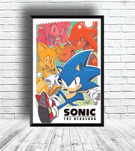 Sonic The Hedgehog Digital Download Poster For Bedroom Decor Party
