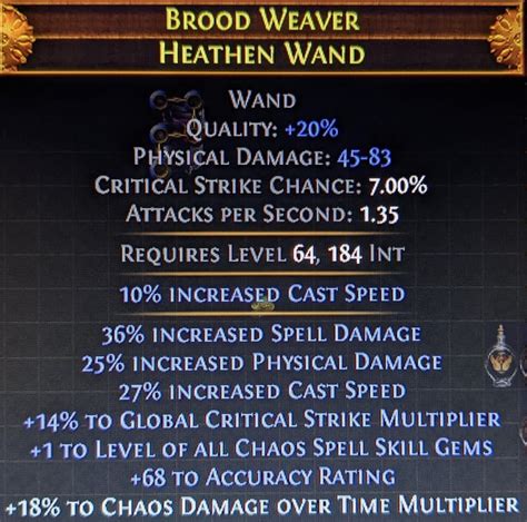 Bf Bb Wand Good Enough R Pathofexile