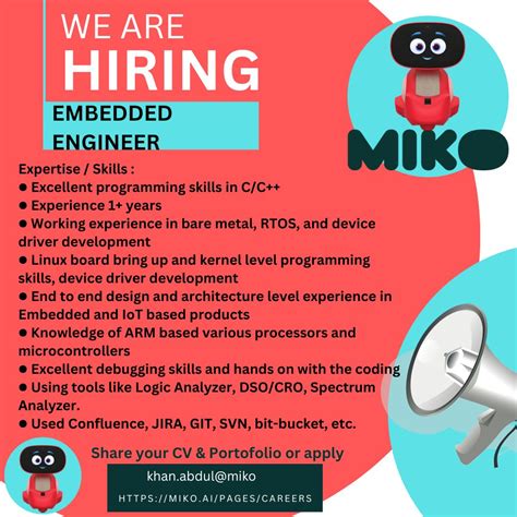 Hiring Embedded Linux Embeddedsystems Engineer Robotics C C Miko Abdul Mabood Khan