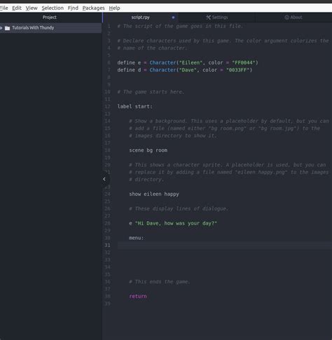 Atom Renpy Identation Is Not Working Rrenpy