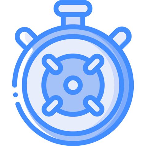 Stopwatch Basic Miscellany Blue Icon