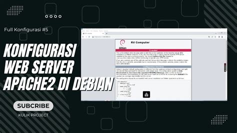 cara install dan konfigurasi web server apache di debian full