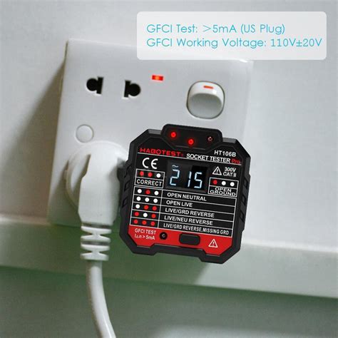 Electric Socket Tester Eu Us Uk Plug Neutral E Vicedeal