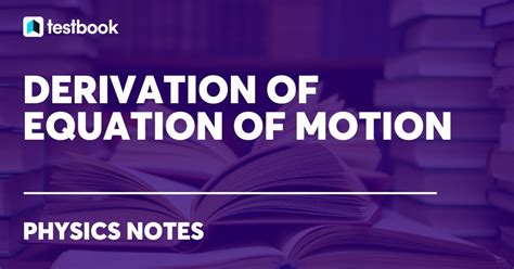 Derivation Of Equation Of Motion Algebraic Graphical Calculus