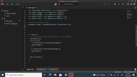 Pneumatics Code Programming Support Vex Forum